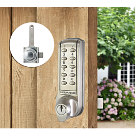 Codelocks CL2000 Electronic Surface Latch - Brushed Steel