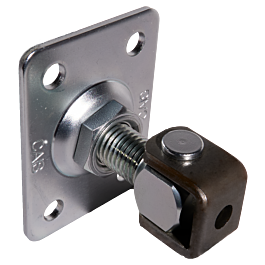 Adjustable Hinge with fixed wall plate - M16