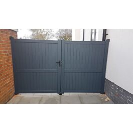 Buy Aluminium Anthracite Grey Driveway Gates - The Emerald