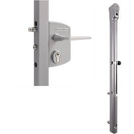 Locinox LAKQ Lock and Drop Bolt for Gate Profiles of 30mm - 50mm